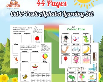 Cut and Paste Alphabet Learning Set Hands on Phonics and Letter ...