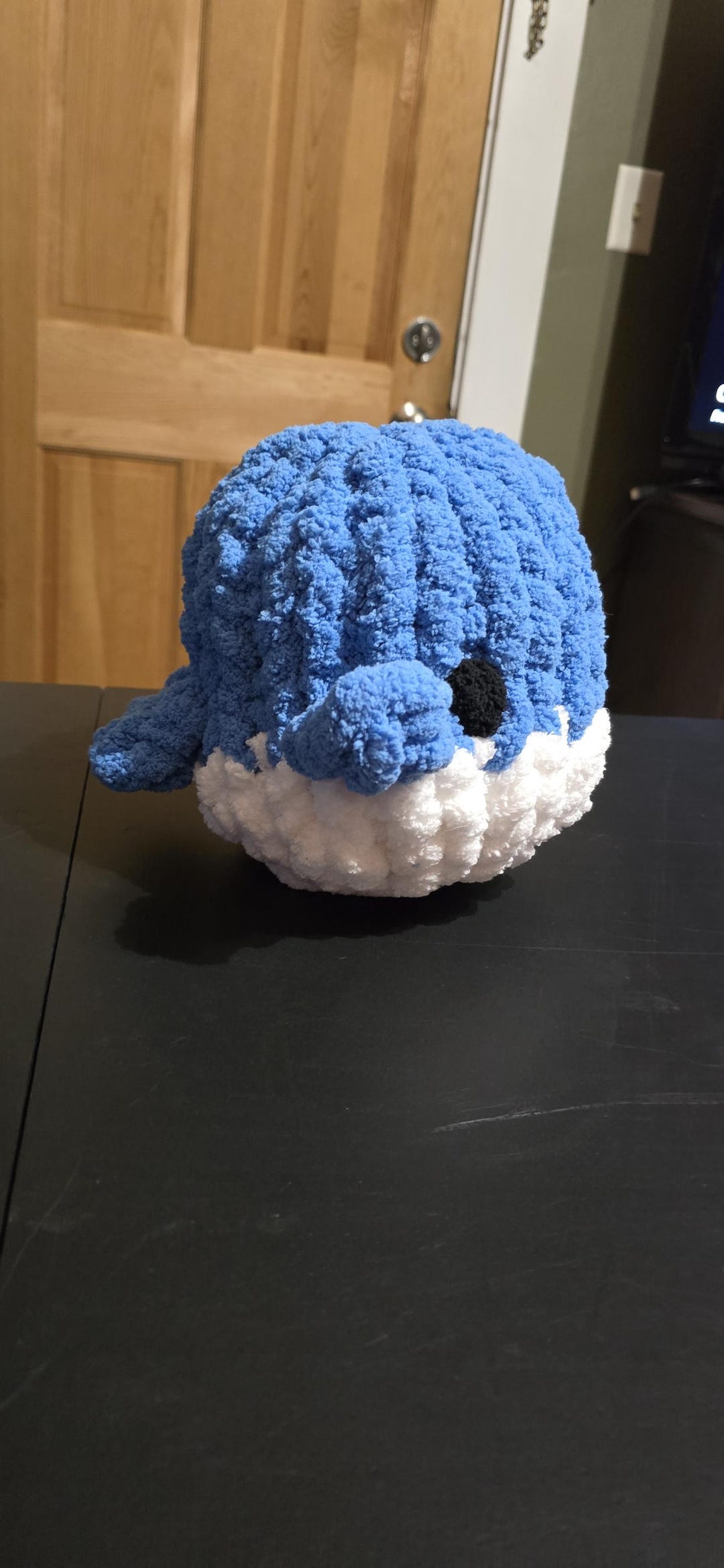 Willy the Whale, Made Out of Chunky Chenille Yarn - Etsy
