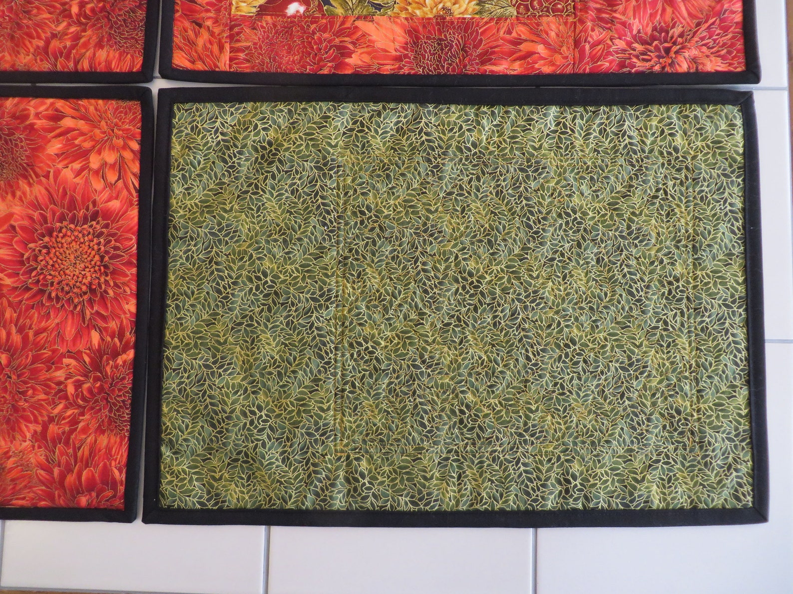 Set of Four Fall Placemats - Etsy