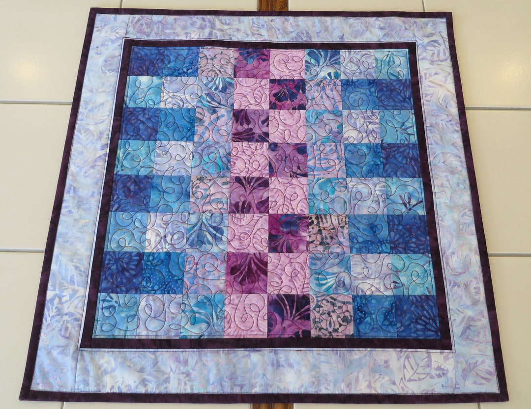 Quilted Batik Table Topper/centerpiece - Etsy