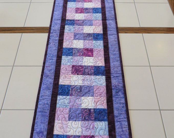 Quilted Batik Table Runner - Etsy