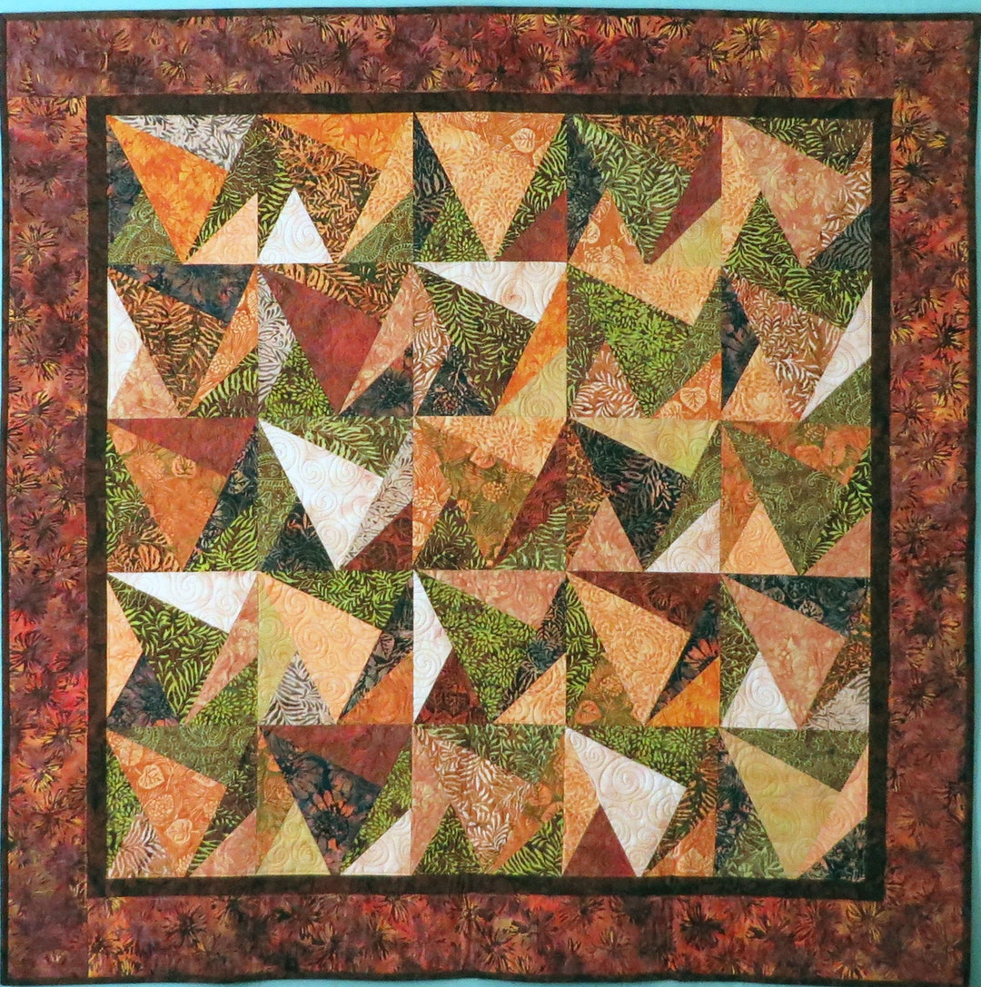 Quilted Batik Couch Throw/large Wall Hanging - Etsy