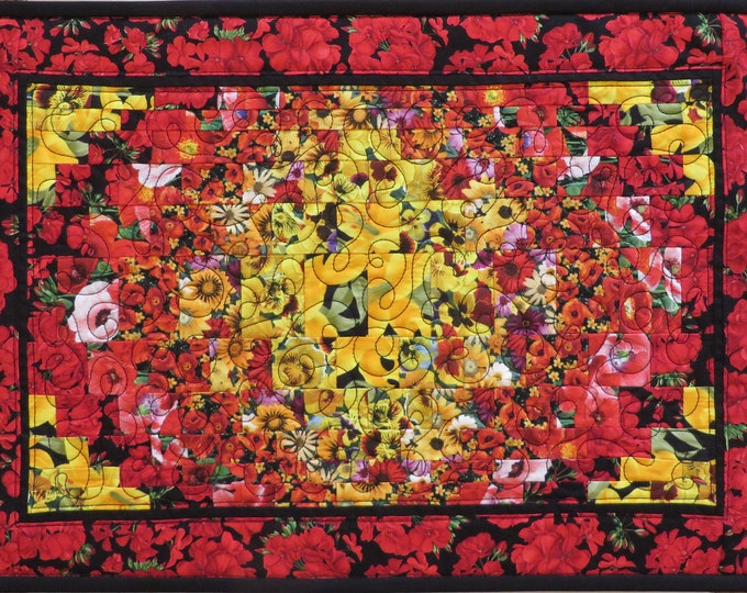 Set of Two Floral Place Mats - Etsy