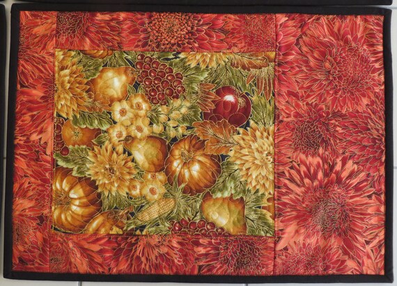 Set of Four Fall Placemats - Etsy