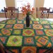 Bright Modern Quilted Batik Couch Throw Tablecloth Greens - Etsy