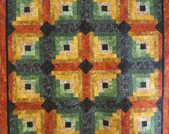 Quilted Batik Hexagon Couch Throw Table Cloth Wall Hanging - Etsy