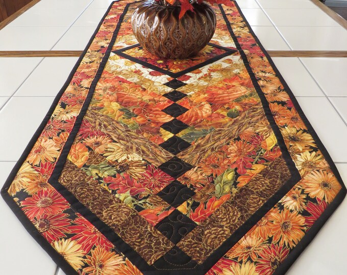 Quilted Fall French Braid Table Runner - Etsy