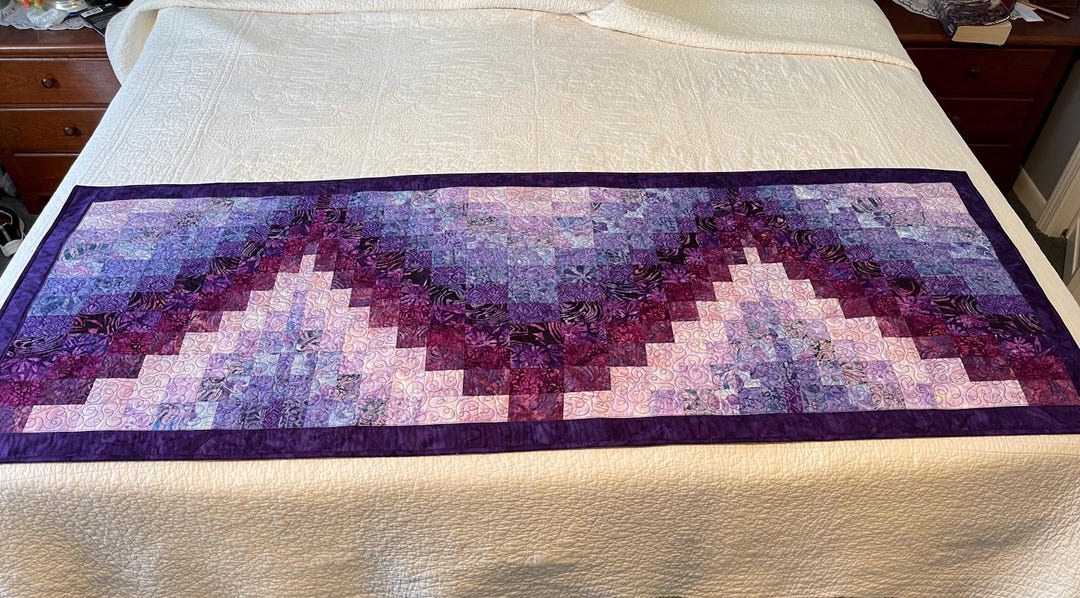 Batik Quilted Bed Runner - Etsy