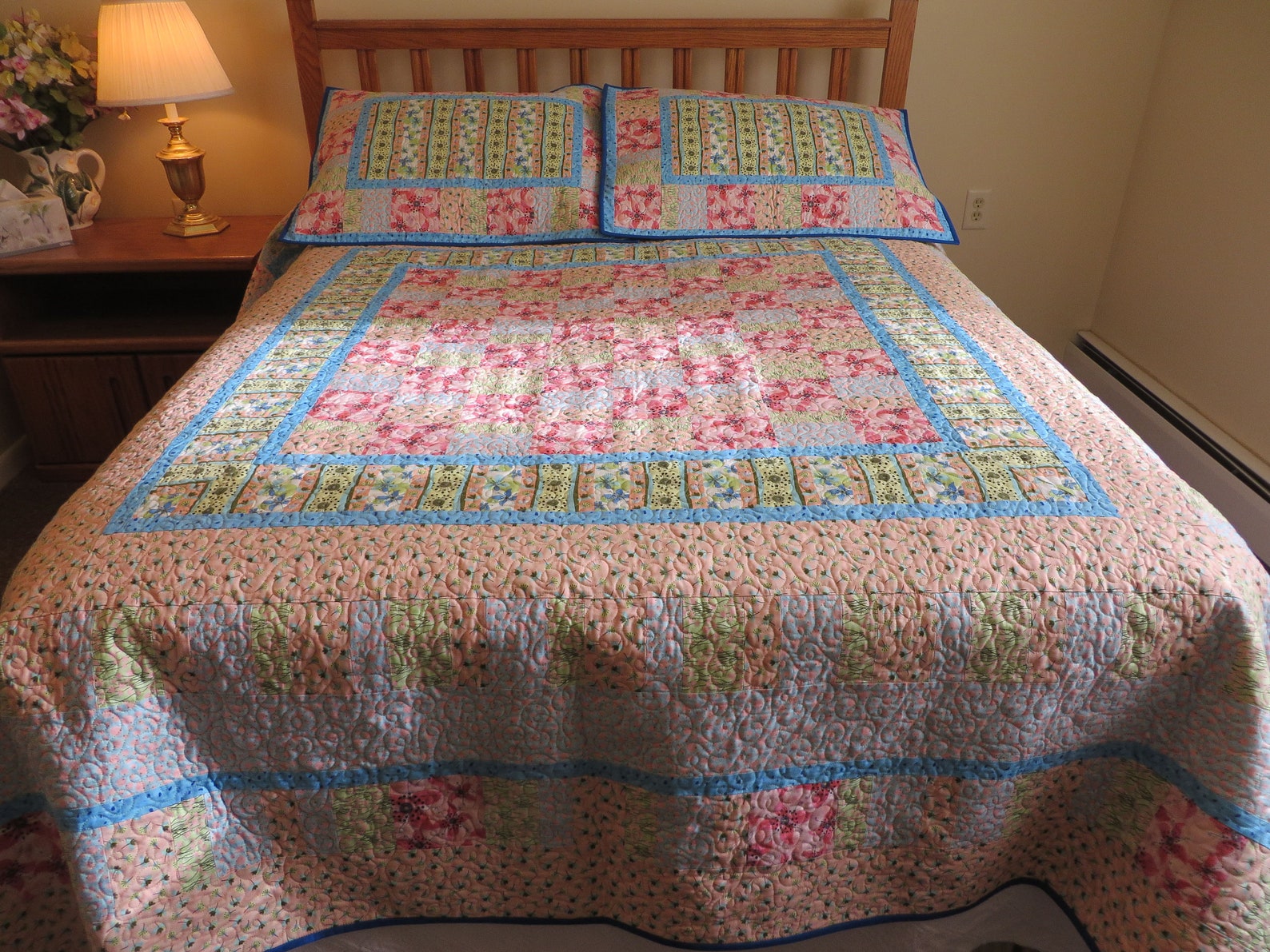 Queen/full Patchwork Quilt Set - Etsy