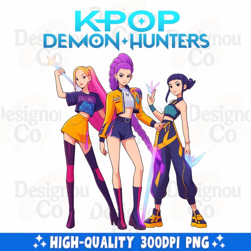 Huntrix Characters Png - Etsy