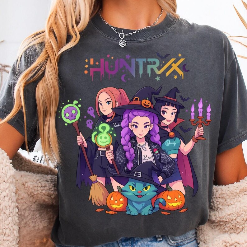Spooky Huntrix Halloween PNG, Kpop Demon Hunters Png, Mira, Rumi, Zoey ...