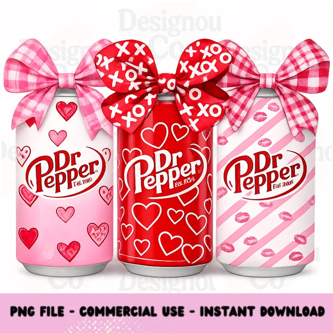 Valentine Soda PNG, Retro Soda Can Digital Download, Cute Valentine Day ...