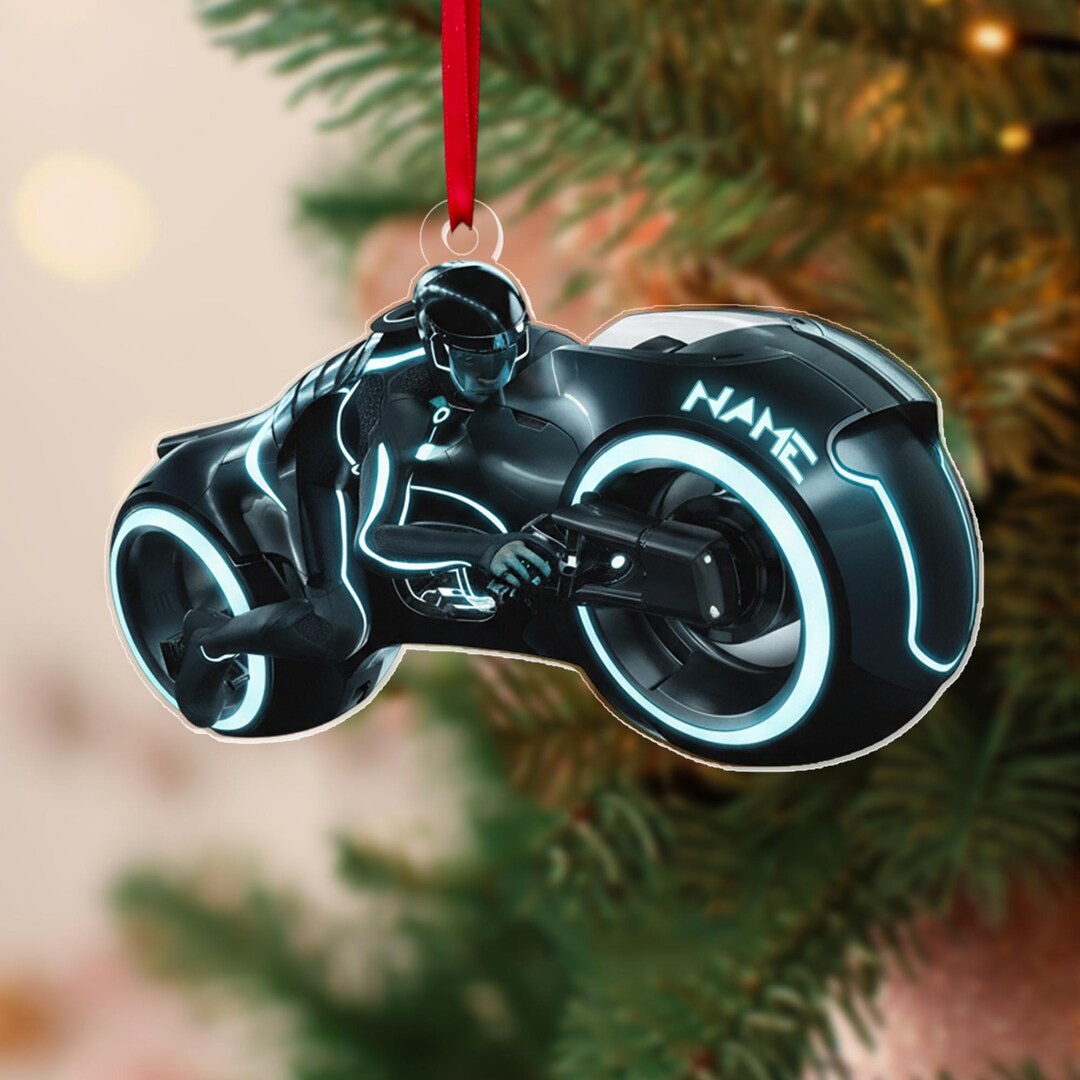 Personalized Disney Tron Legacy Christmas Ornament, Custom Disney World ...