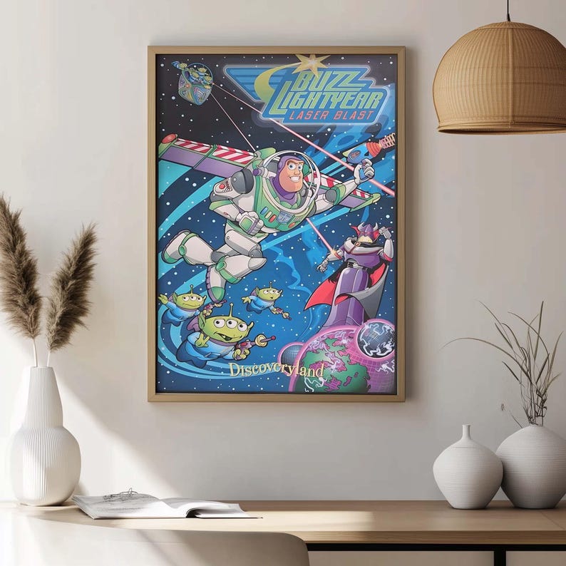 Disney Buzz Lightyear Toy Story Poster, Disneyworld Trip Poster, Buzz ...