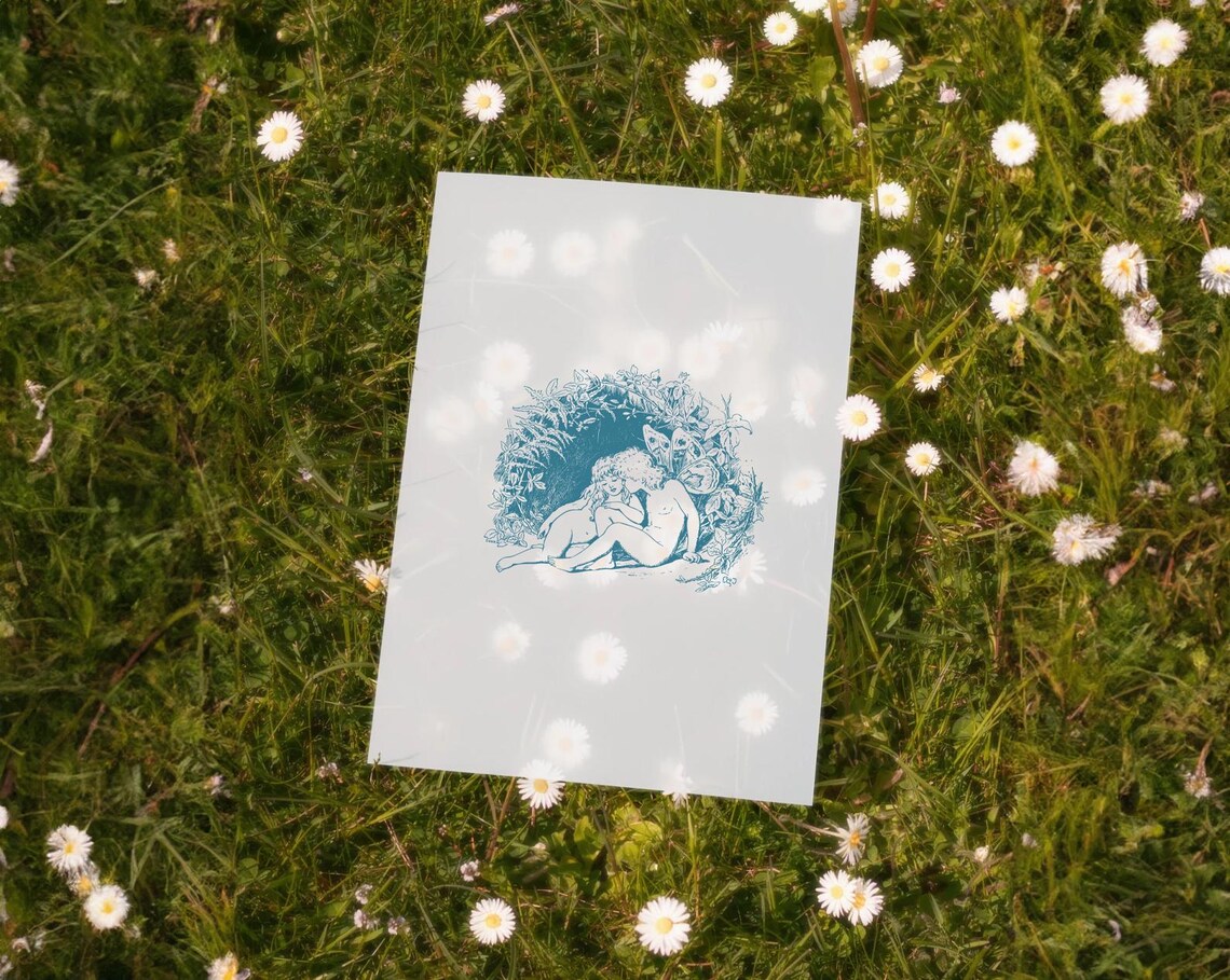 Vintage Fairies Fae Clipart Illustration Pack - Fantasy Clip Art ...