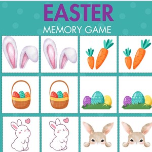 Easter Memory Game - Etsy