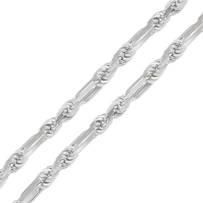 Sterling Silver Diamond-cut Milano Rope Chain, Solid Silver Necklaces ...