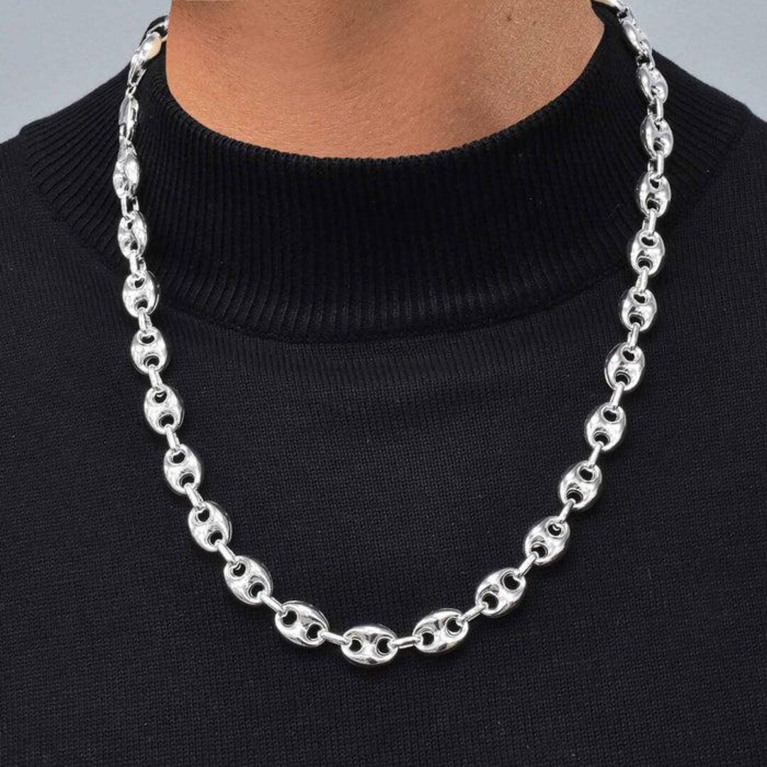 Sterling Silver Semi-solid Mariner Anchor Chain, Casual Silver ...