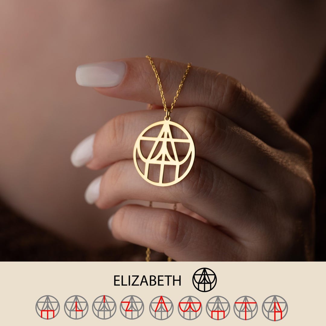 Collier prénom avec logo Collier prénom géométrique Collier prénom ...