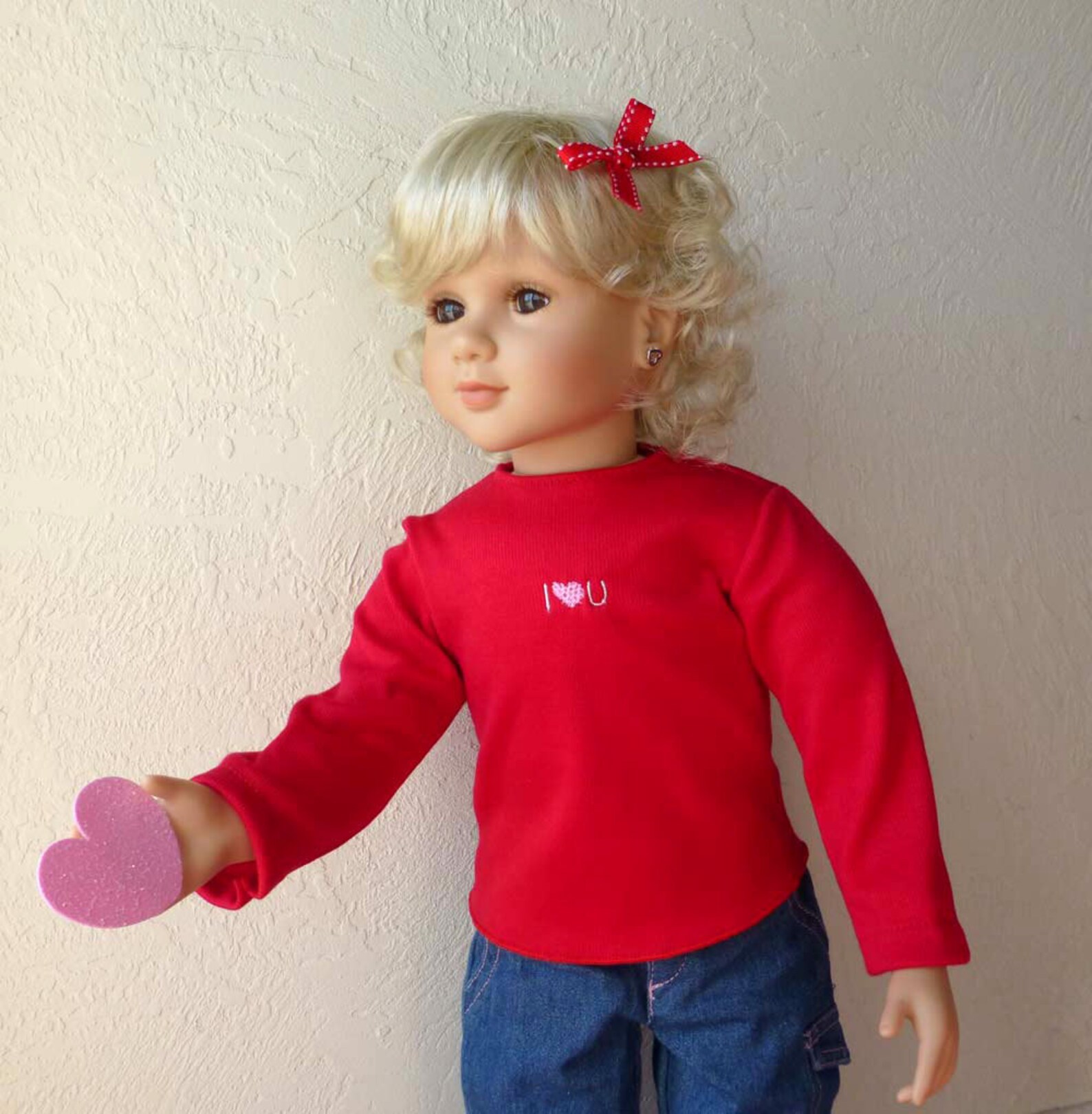 Doll Tee Dress, Tee Shirt Pattern, My Twinn 23 Inch Girl Soft Body ...