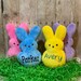 Personalized Easter Peeps | Easter Basket Stuffers | Mini Peep Plush ...