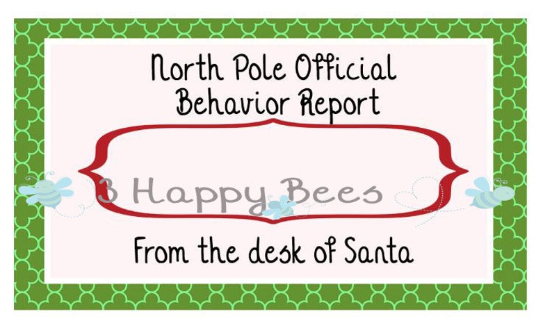 Printable Elf Notes & Behavior Report Cards | Christmas Elf on the ...