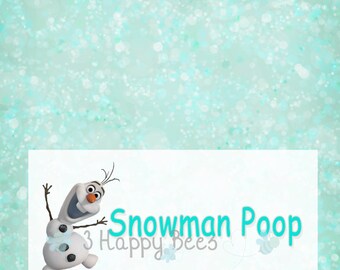 Snowman Poop Treat Bag Topper DIY Printable | Etsy