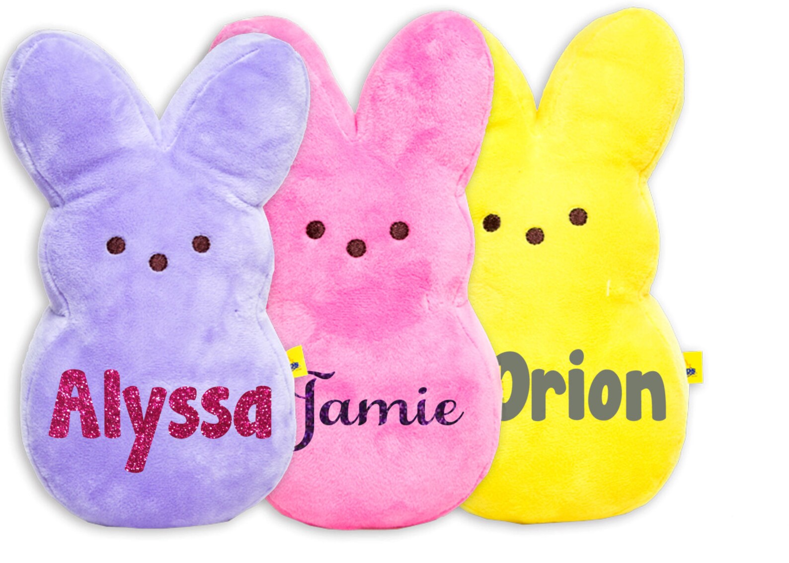 Personalized Easter Peeps | Easter Basket Stuffers | Mini Peep Plush ...
