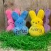 Personalized Easter Peeps | Easter Basket Stuffers | Mini Peep Plush ...