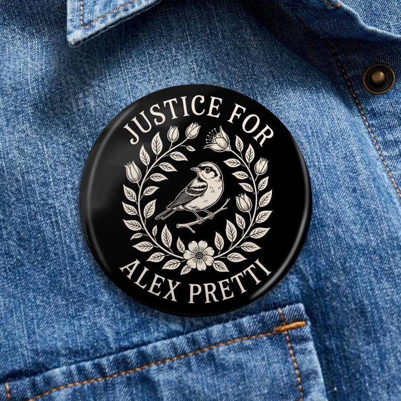 Justice for Alex Pretti Pin, Activism Accessory, Political Protest Gear ...