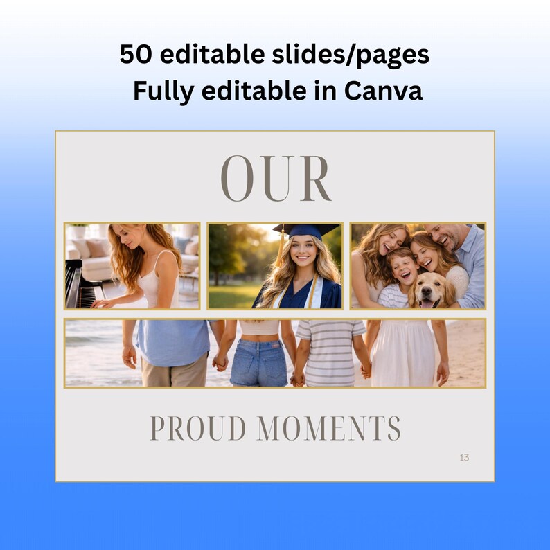 Graduation Party Slideshow Template Class of 2026, Senior Memory Photo ...