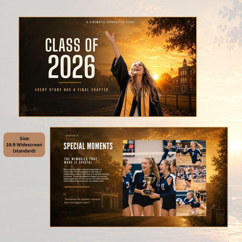 Graduation Video Template Canva, Senior Photo Montage, Class of 2026 - Etsy