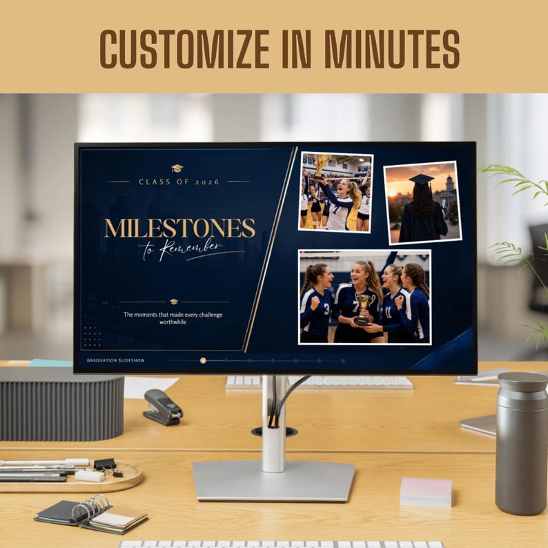 Graduation Slideshow Canva Template, Senior Tribute Video, Class of ...
