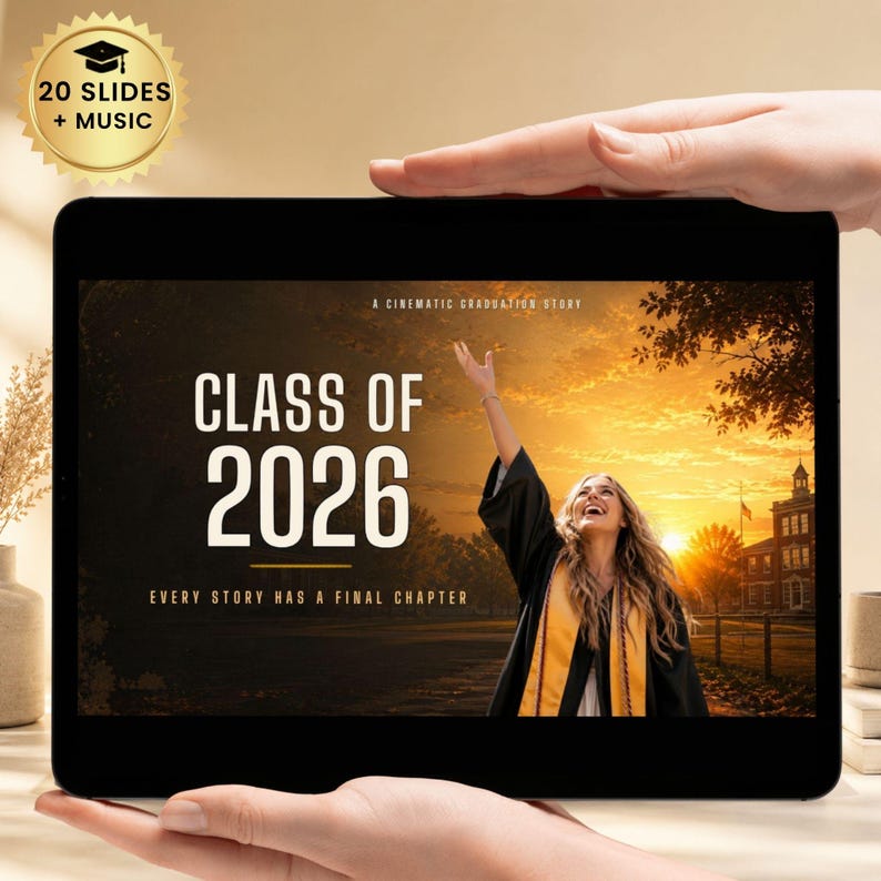 Graduation Video Template Canva, Senior Photo Montage, Class of 2026 - Etsy