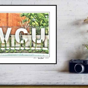 Vcu,richmond Va,vcu Sign,rva,richmond Virginia Art Photo,vcu Frame,vcu ...