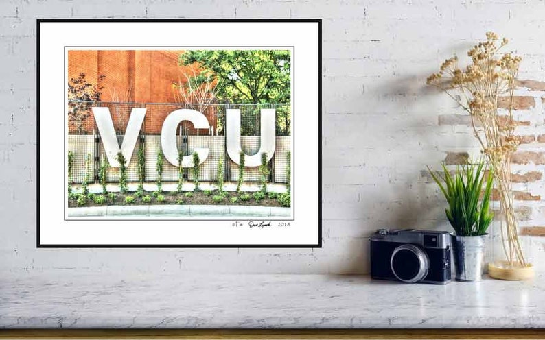 Vcu,richmond Va,vcu Sign,rva,richmond Virginia Art Photo,vcu Frame,vcu ...