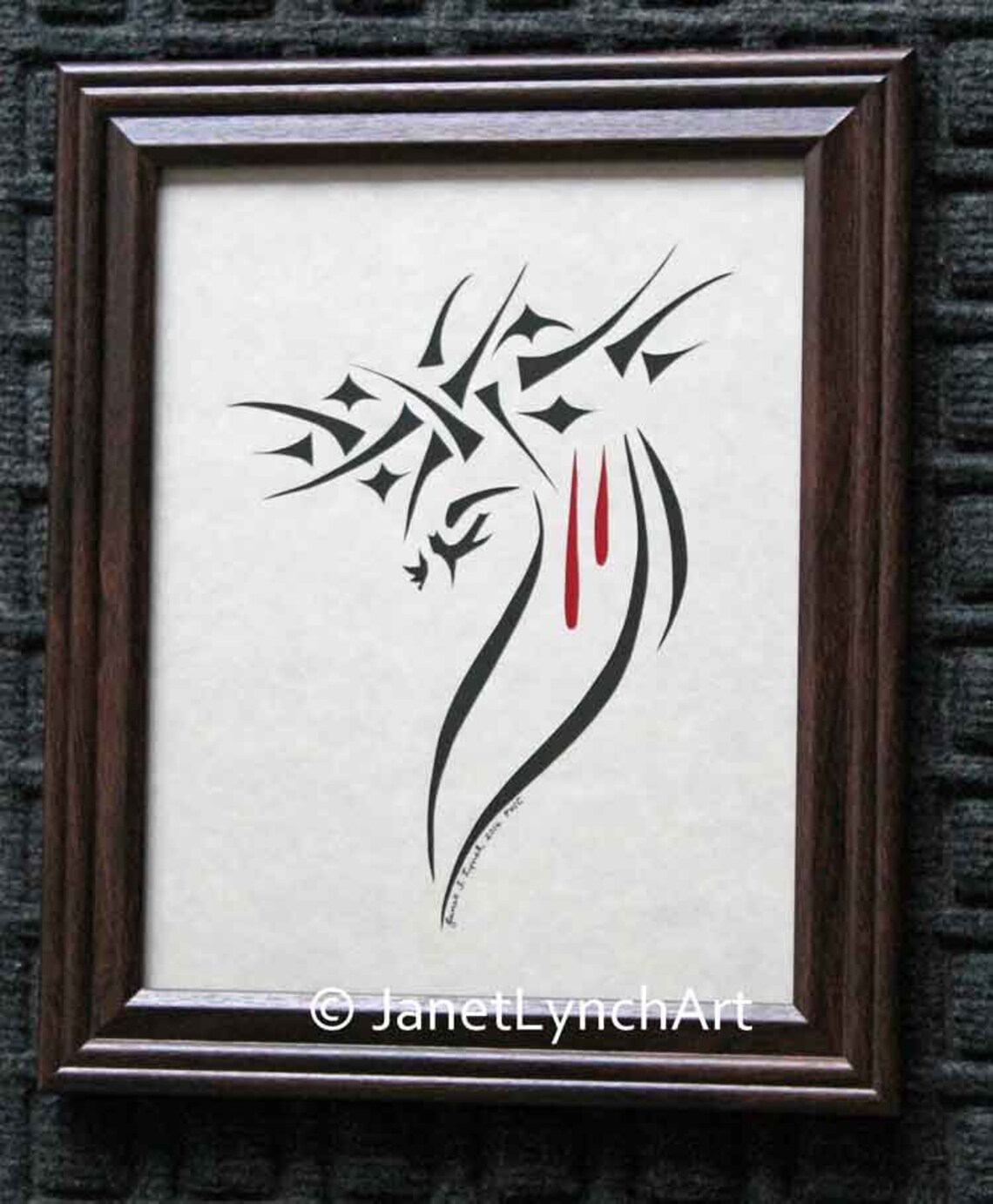 Jesus CHRIST With Thorns Easter Christian Scherenschnitte Hand Paper ...