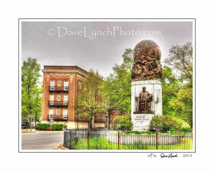 Richmond Va.maury Monument,statue,civil War,confederate,csa Navy,map ...