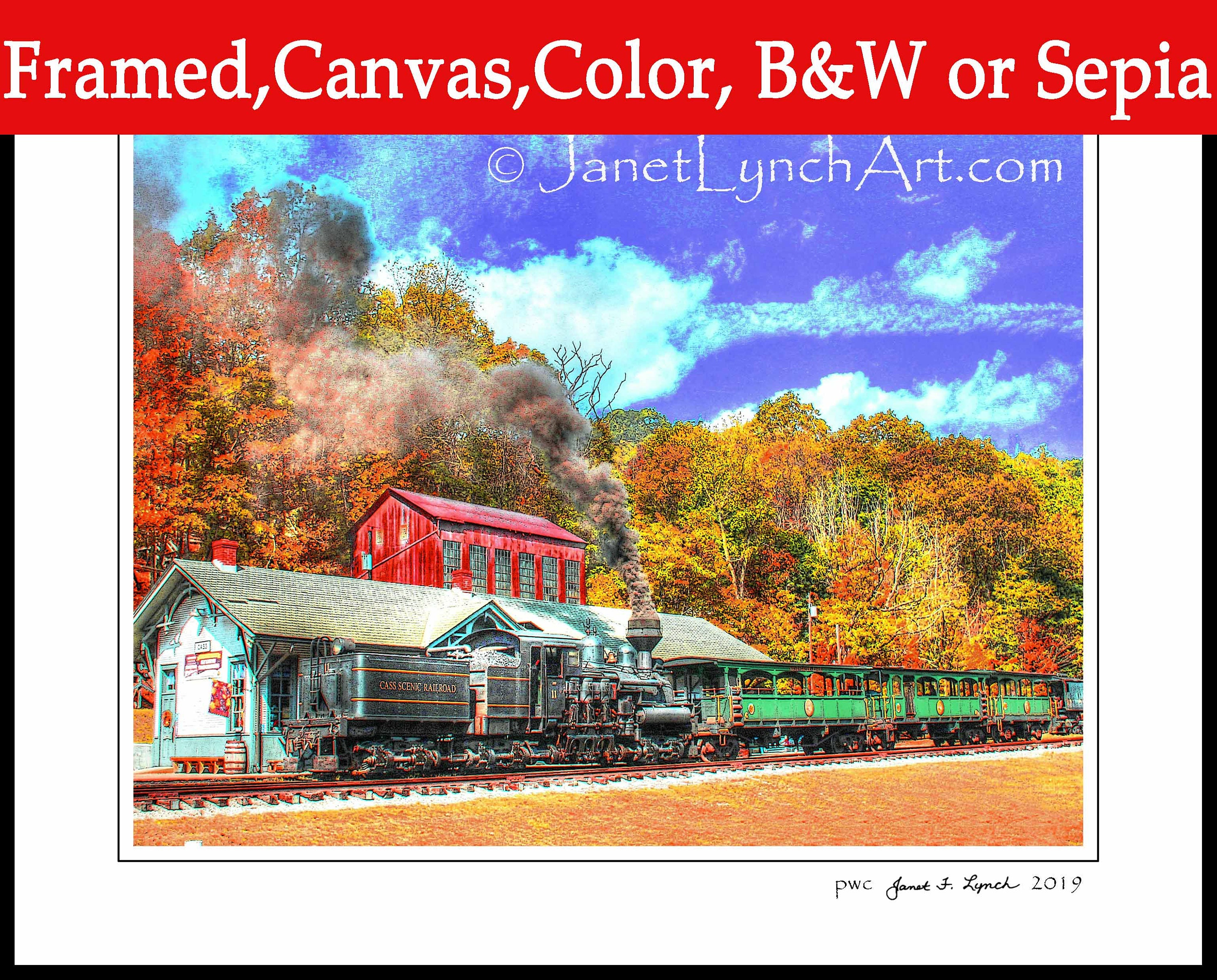 Cass Scenic Railroad,west Va,cass West Virginia Art,cass Photography ...