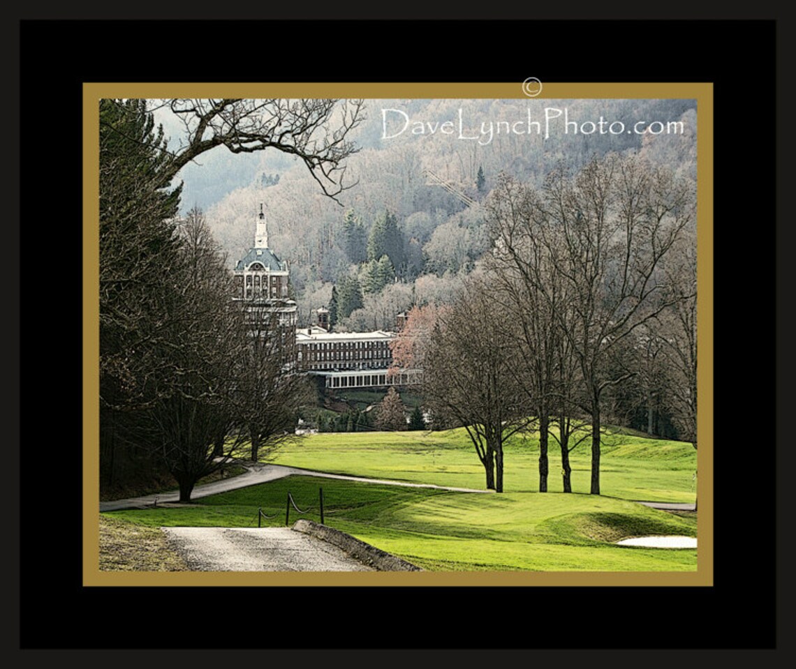 Hot Springs VA Art Photo Homestead Old Course Par 4 17th - Etsy