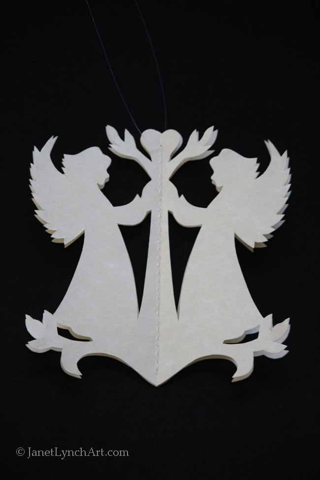 3D Christmas Ornaments Christmas Decorations Scherenschnitte Hand Sewn ...