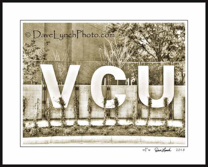 Vcu,richmond Va,vcu Sign,rva,richmond Virginia Art Photo,vcu Frame,vcu ...