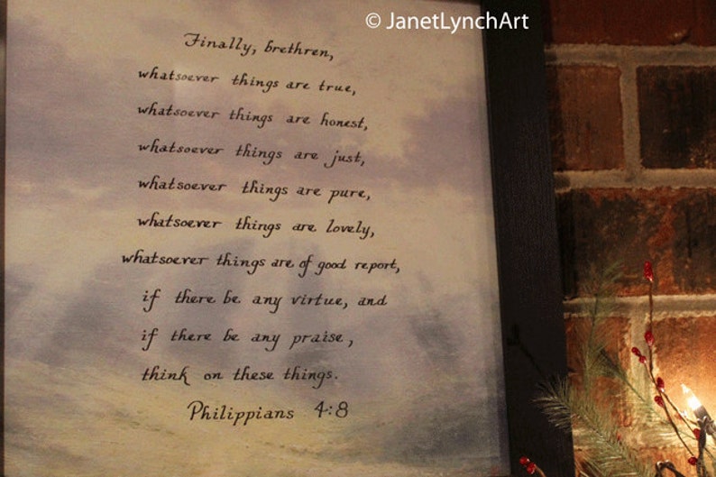 Calligraphy Bible Verse Custom Personalized by Hand Framed 12x12 ...
