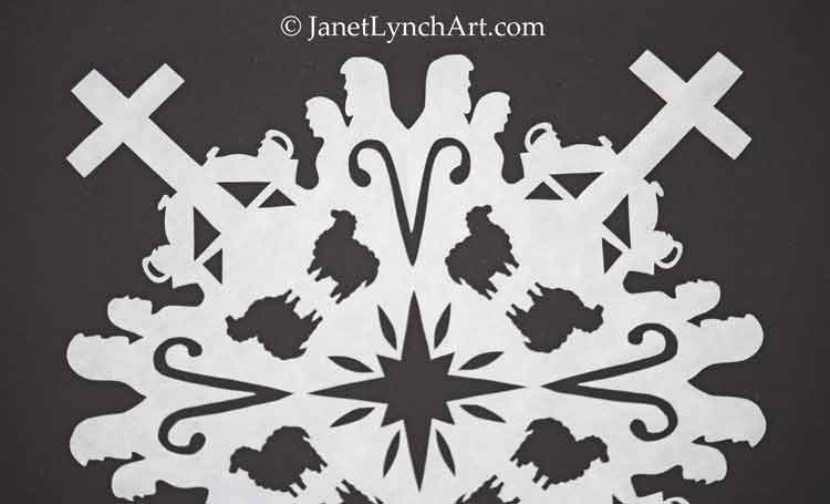 Scherenschnitte Paper Cutting Christmas Nativity Framed 10x10 Hand Cut ...