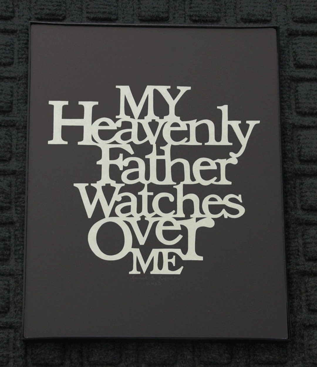 Heavenly Father Watches Over Me - Scherenschnitte Quote- Hand Paper ...