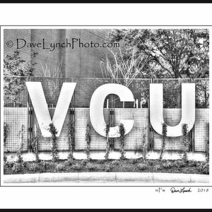 Vcu,richmond Va,vcu Sign,rva,richmond Virginia Art Photo,vcu Frame,vcu ...