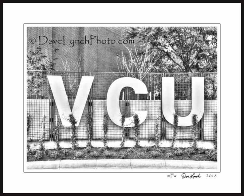 Vcu,richmond Va,vcu Sign,rva,richmond Virginia Art Photo,vcu Frame,vcu ...