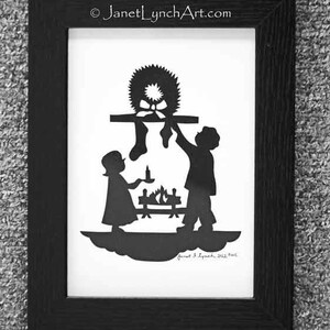 Christmas Silhouettes - Christmas Decorations - Scherenschnitte ...