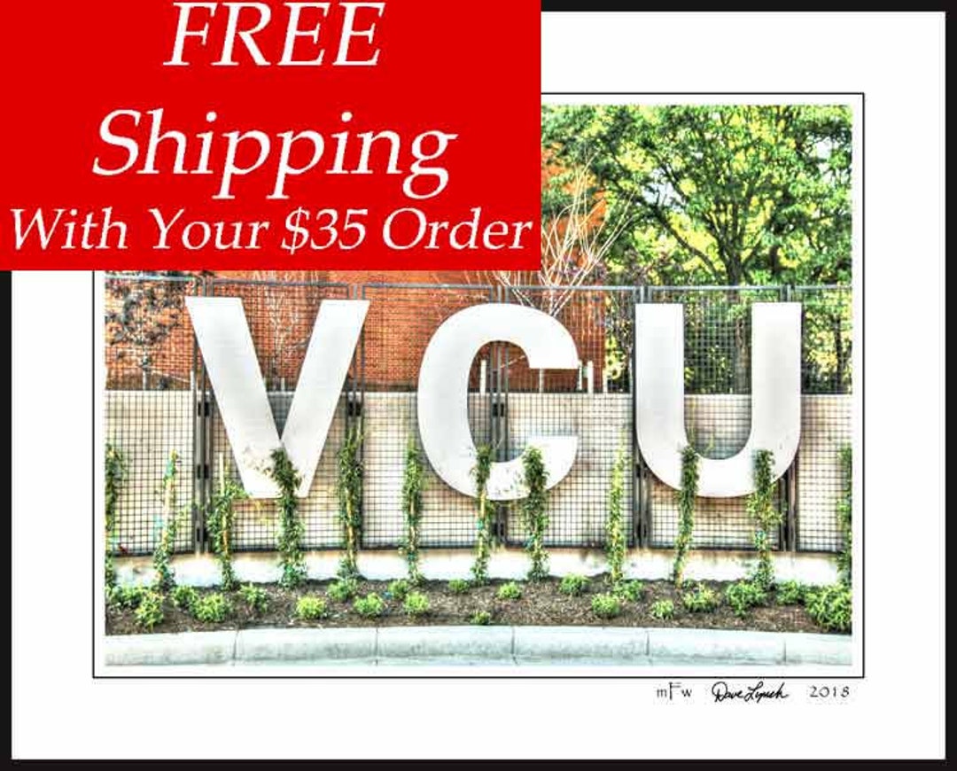 Vcu,richmond Va,vcu Sign,rva,richmond Virginia Art Photo,vcu Frame,vcu ...