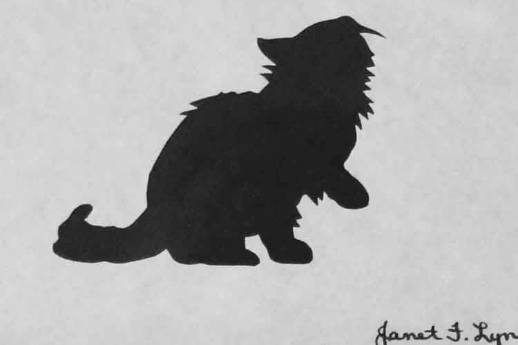 Sneaky Cat - Scherenschnitte - Silhouette - Hand Paper Cutting Art ...